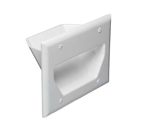 Baker Hydro Skimmer Vacuum Plate: Recessed Low Voltage Media Wall Plate