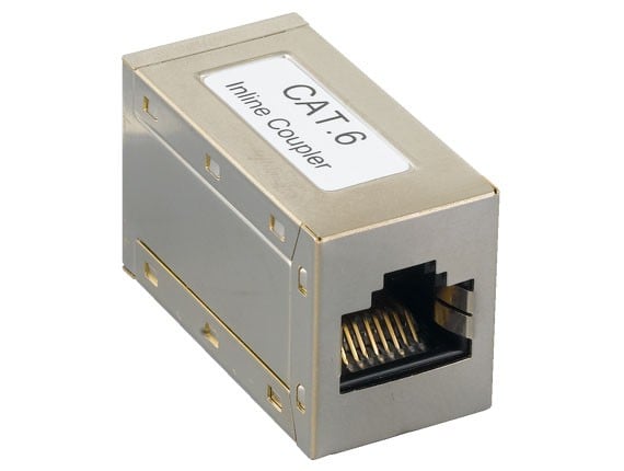 Cat6 Inline Coupler White