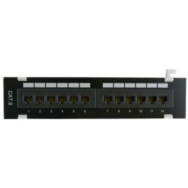 12-port Cat6 110 Type Mini Patch Panel (568A/B Compatible),Vertical