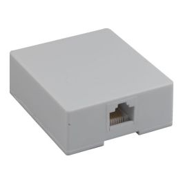 1-port RJ45 8P8C Surface Mount Box, White