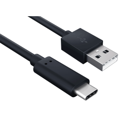 3m USB Type-C to Type-A Cable USB 2.0 Black | Charging, Data Transfer