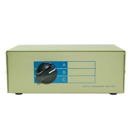3-way DB25 Manual Data Switch Box | Data Switch