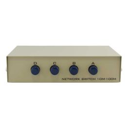 4-way RJ45 Manual Data Switch Box | Data Switch