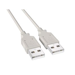 3ft USB 2.0 A Male to A Male Cable | 480Mbps | Double-Shielded | Beige
