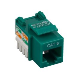 Cat6 RJ45 UTP 110 Type Punch Down Keystone Jack Green Color