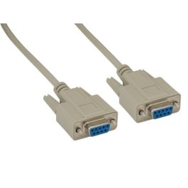6ft Shielded DB9 F/F RS232 Serial Cable, Straight Through, Female to F