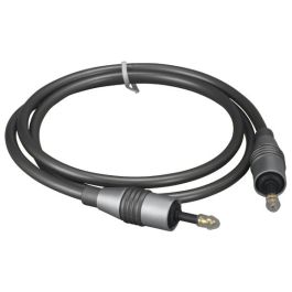 12ft Mini Toslink Optical Cable, Molded Type, Male to Male, Gray
