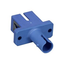 Multimode ST/SC Simplex Fiber Optic Adapter, Plastic Body