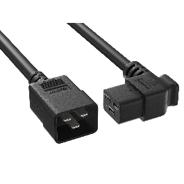 3ft C20 to Right Angle C19 Power Cord | Data Center Cord