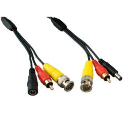 100ft Video Audio & Power Security Camera Cable BNC Male to Male R