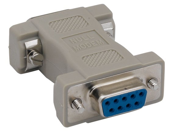 DB9 Male to Female Null Modem Mini Adapter