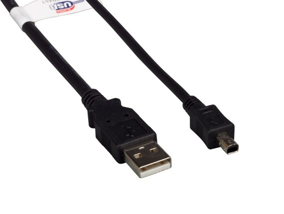 USB 2.0 Type A to Mini-B 4pin Cables